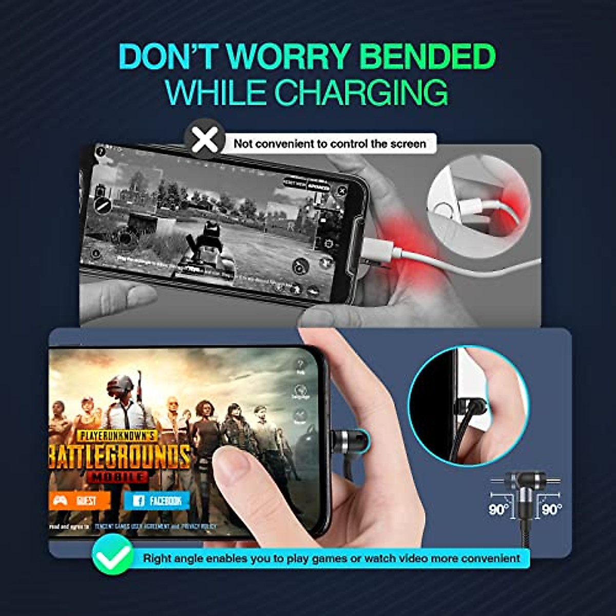 ORIbox Micro USB Cable for Game,USB 2.0 A-Male to Micro B Cable Android & Windows SmartPhone Charger Cord Android USB Charging Cable for Samsung Galaxy S7 S6 S7 Edge S5,Note 5 4,LG ,HTC,PS4,Camera,MP3