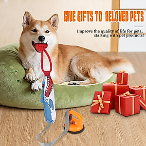 WOODEY Suction Cup Dog Toy，Puppy chew for Aggressive Chewers， Tug of WarToy with CupInteractive Dog Training Toys, for Small to Large Dogs,Dog Birthday