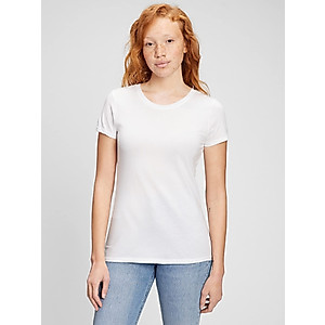 GAP Womens 2-Pack Crewneck Favorite Tee T-Shirt, True Black, Medium US