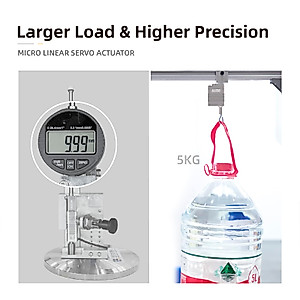 INSPIRE ROBOTS LAS High Precision Micro Linear Servo Actuator,Stroke 16mm,Force 23.6lbs(105N), Drive&Control Integrated| for Robotics,Industrial Automation,Biomedical Instrument,Education|LAS16-021D