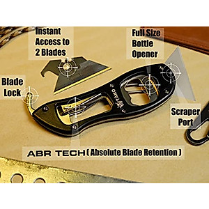 Tako X2- Retractable Utility Knife, Quick Change, Instant Extra Blade Access, Box Cutter, Pocket Knife, Compact