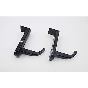 Magik 4-8 Pack Plastic Headphone Holder Earphone Headset Hanger Rack Stand Hook for Computer Internet Bar Desk Office (4 Pack, Black)
