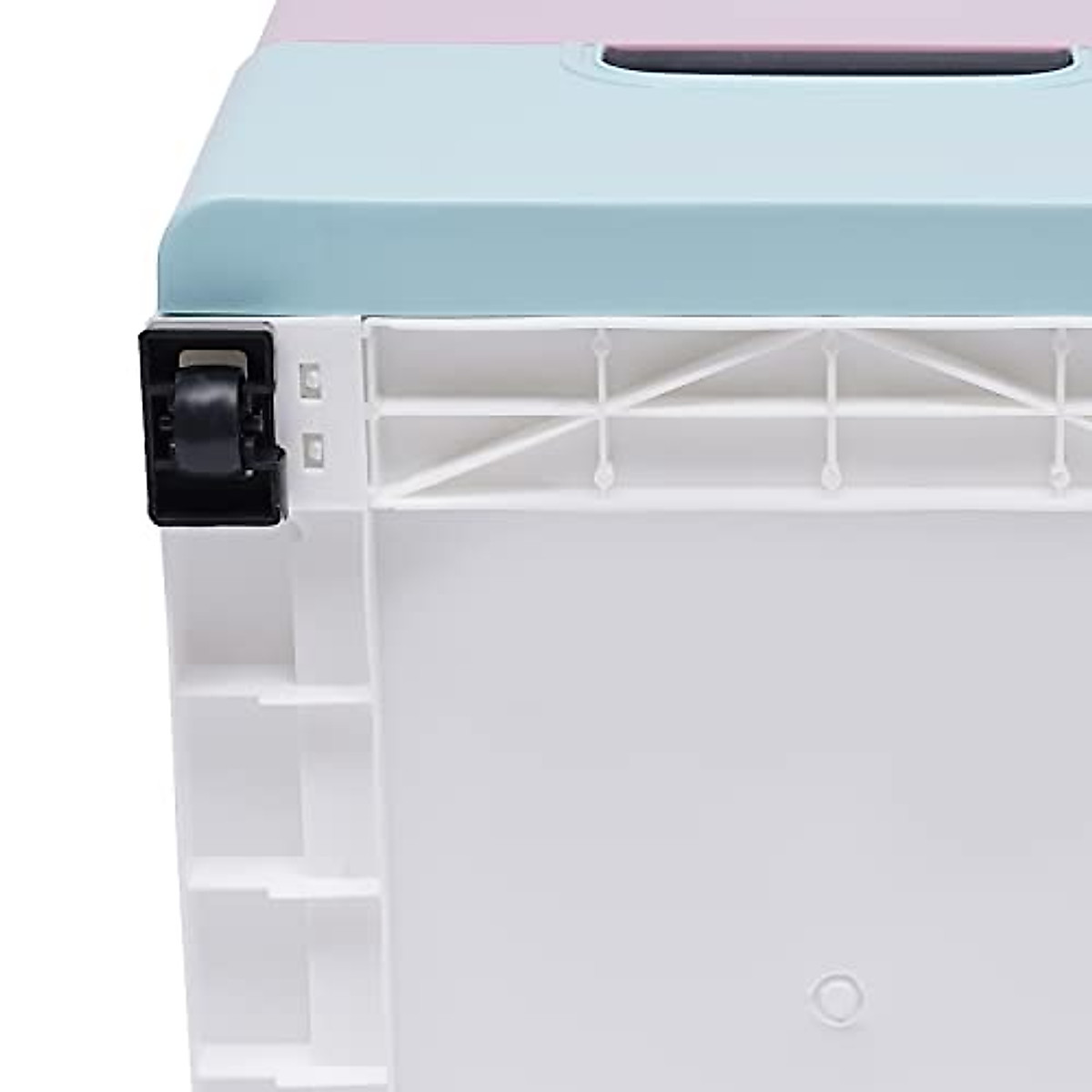 LUGBING Plastic Drawers Organizer, 15.75"x11.81"x33.07" Storage Drawers Containers with 5 Drawers for Living Room Bedroom Office