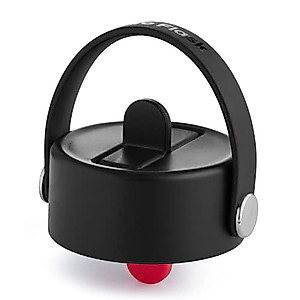 Wide Mouth Flex Straw Cap, Black - WFS001