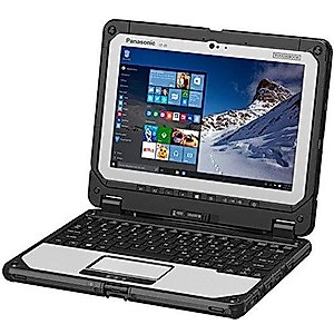 Panasonic Toughbook CF-20, 10.1 Multi Touch, 1920 x 1200, m5-6Y57, 8GB, 128GB SSD, Intel HD Graphics 515,Wi-Fi, Bluetooth, HDMI, Dual Pass (WWAN/WWAN), 8MP, Backlit Keyboard, Windows 10 Pro (Renewed)