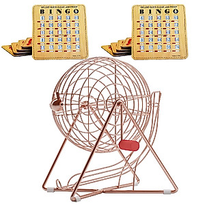MR CHIPS Bingo Cage Only Plus 10 Cards with Sliding Windows