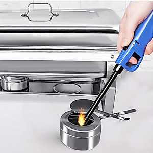 Jacgood Chafing Dish Buffet Set 4 Pack 8QT Stainless Steel Food Warmer Chafer Complete Set with Water Pan, Chafing Fuel Holder for Party Catering