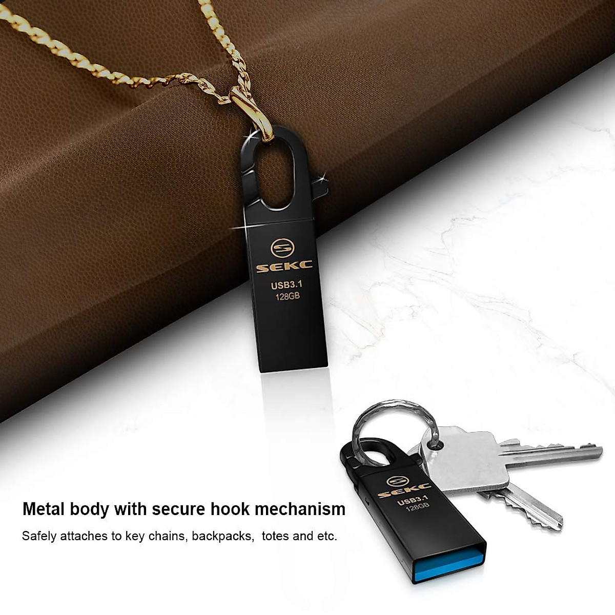 SEKC 128GB USB 3.1 Hook Memoria Flash Drive - SDM32128G