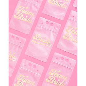 xo, Fetti Bachelorette Party Decorations Team Bride Drink Pouches - 16 ct | Bridal Cups, Bridesmaid Favor
