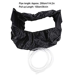 Air Conditioning Bag, Wall-Mounted Waterproof Air Conditioner Protector Bag Washing Cover for Home Office, Black
