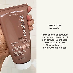 Cocokind Scrubbing Clay, Exfoliating Body Scrub and Body Wash, Brightening Body Scrub and Body Exfoliator, Coffee Body Scrub, Body Skin Care Products
