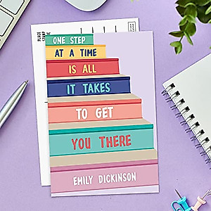 Sweetzer & Orange Motivational Postcards Pack (60 Post Cards) 4x6 Postcards for Kids and Adults. Growth Mindset Affirmation Cards, Mindfulness Cards, Inspiration Cards and Blank Encouragement Cards