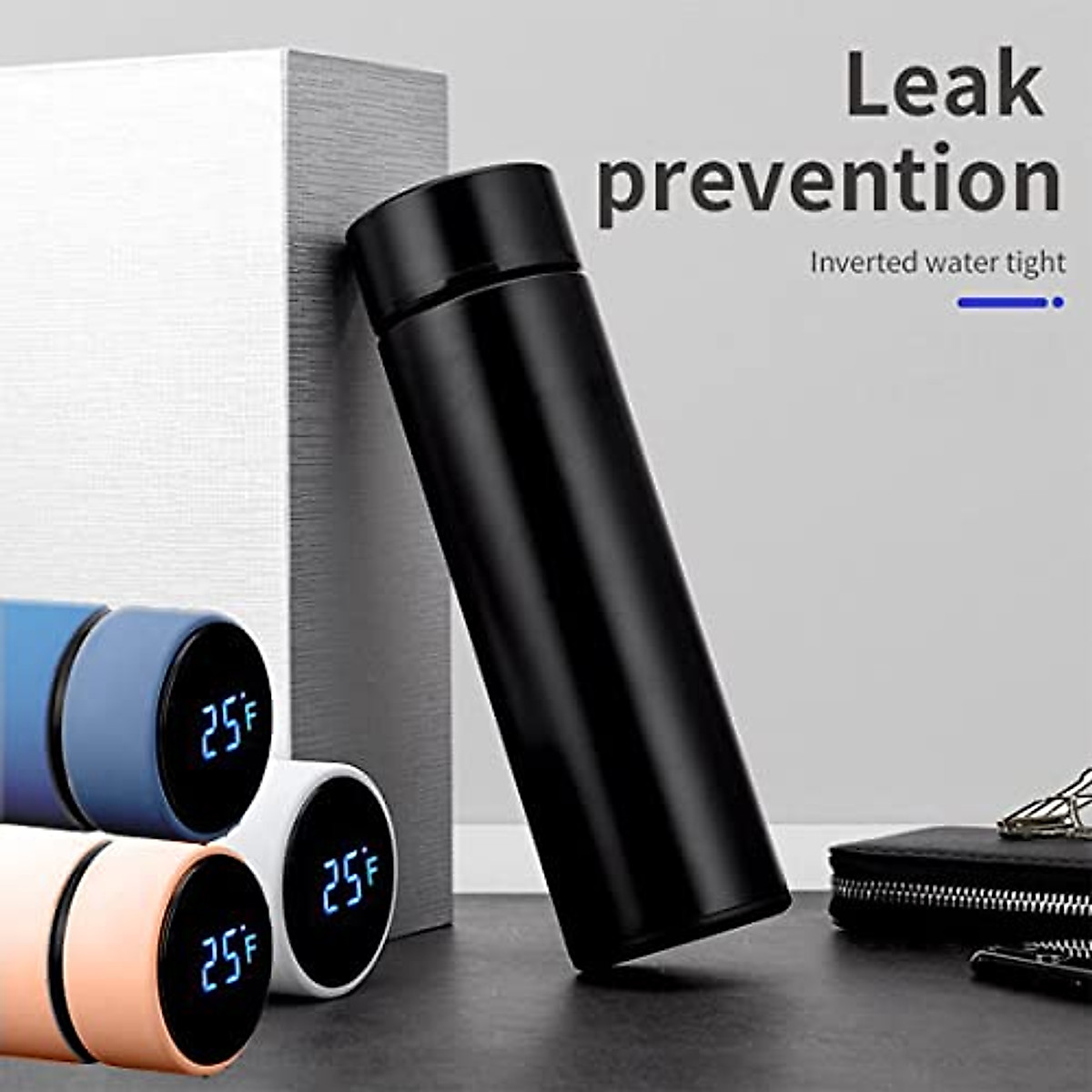 The Gadget Plug Coffee thermos,Coffee bottle,Smart Sports Water Bottle with LED Temperature Display,Double Wall Vacuum 500 ML TGP01 The Gadget Plug Smart Thermos