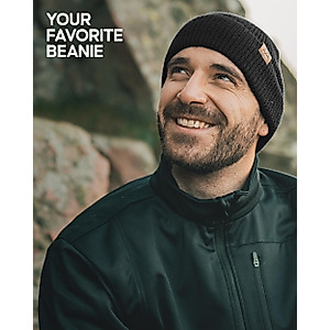 DANISH ENDURANCE Polar Fleece Merino Beanie Adult 1-Pack One Size Black 1-Pack