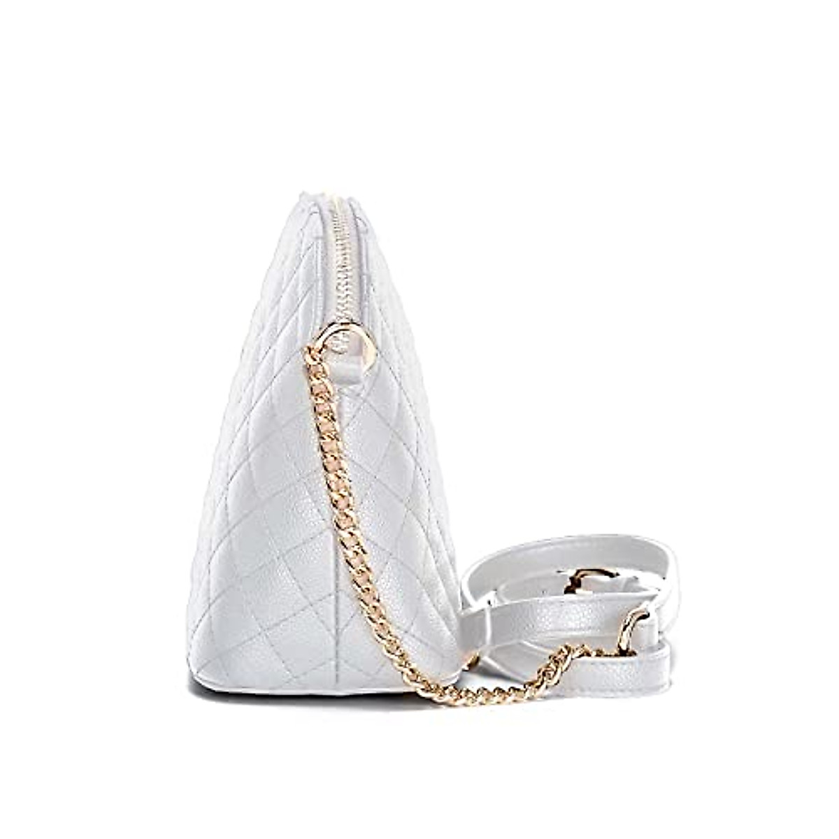 E Quilted Crossbody Bags for Women, Lightweight Medium Camera Bag Top Zipper Shoulder Purse