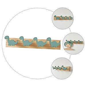 Dinosaur Hook Entryway Rack Hangers for Kids Wall-Mounted Hook Bedroom Hook Hat Hook Single Towel Hook Entry Hooks Kids Decor Home Decor Shower Room Hooks Wooden Coat Child Storage