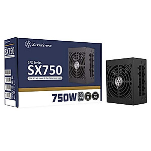 SilverStone SX750 Platinum, 750W SFX Fully Modular 80 PLUS Platinum Power Supply, SST-SX750-PT