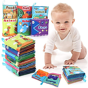 kramow Baby's First Soft Books with Rustling Sound,Cloth Books Toy Set for Newborns, Infants, Toddlers Kids.Perfect for Baby Toy Sets Baby Shower