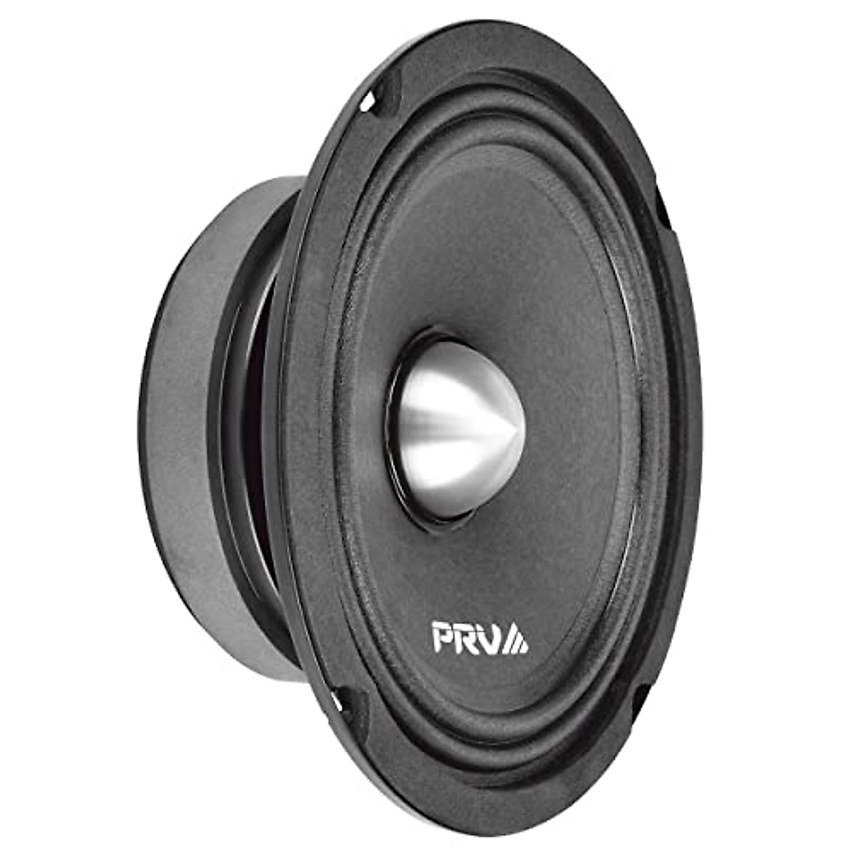 PRV AUDIO 2X 6MR250B-4 Slim Midrange 6.5" Shallow Bullet Speakers 250 Watts 4 Ohm, Slim Mount Car Audio Bullet Loudspeaker Compact for Doors with 1 Exclusive Lanyard (2 Speakers)