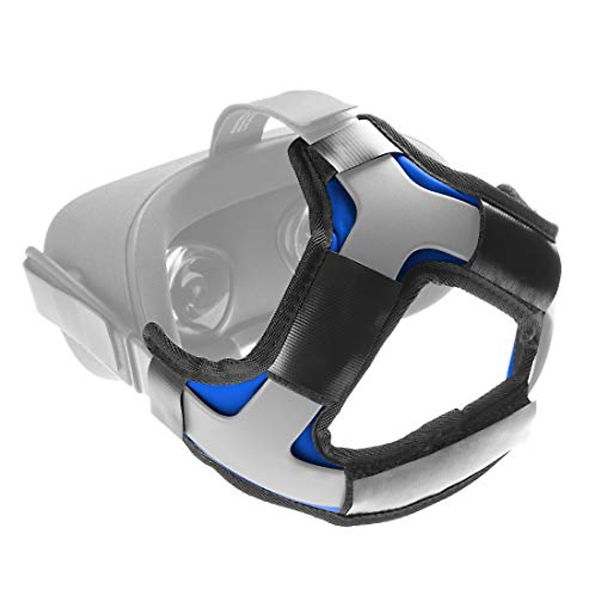 Orzero Head Cushion Compatible for Quest VR Headset (Only Fits for Quest 1st Gen), Comfortable Protective Strap Headband (Blue)