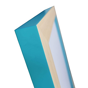 FRAMES BY POST Picture Frame, Recycled Plastic, Beech/Teal Blue, 50 x 40 cm