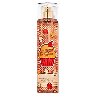 Bath & Body Works Pumpkin Cupcake Fine Body Fragrance Mist 8 Fluid Ounce (Pumpkin Cupcake), 8 Fl Oz (Pack of 1)
