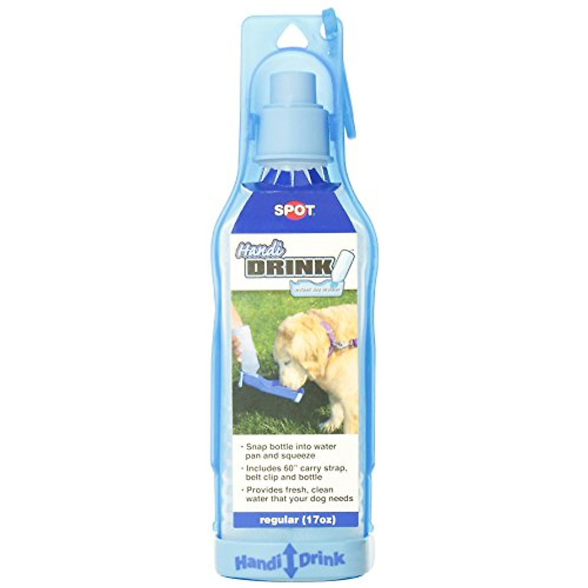 Ethical Pet Handi-Drink 17-Ounce Regular Pet Waterer,Blue