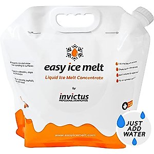 Easy Ice Melt ⁠– Safe for Pets – Non-Toxic Deicer for Sidewalks & Driveways – Light-Weight Easy Application – Protects from Snow and Ice for 48 Hours.
