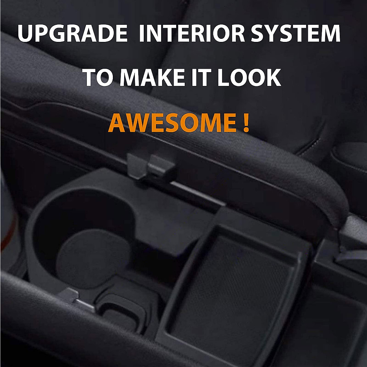 Cup Holder Insert for Honda Civic Cup Holder 2016 2017 2018 2019 2020 2021 Honda Civic Accessories Lx Ex Si Sport Hatchback Center Console Drink Cup Holder 83446-TBA-A01ZA Black