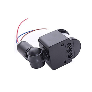 Comidox LED Outdoor 110-220V Infrared PIR Motion Sensor Detector Wall Light Switch 180°1pc