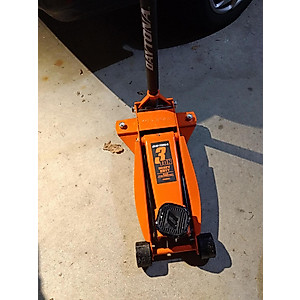 3 ton Steel Heavy Duty Floor Jack with Rapid Pump - Orange