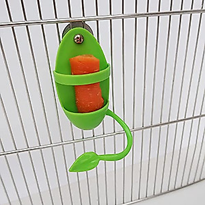 Plastic Bird Feeding Holder for Cuttlebone on Cage Parrot Cage Stands Parrots Feeder Perches,3 Pieces