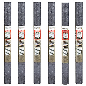 Duck Brand EasyLiner Adhesive Surfaces Shelf Liner, Soapstone, 6 Pack, 20 in. x 15 ft. (287751)