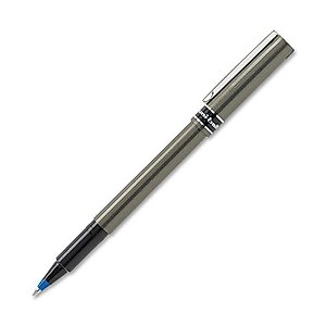 uni-ball 60027 uni-ball Deluxe Stick Roller Ball Pen, MGY Barrel, BE Ink, Micro Fine, 0.50 mm