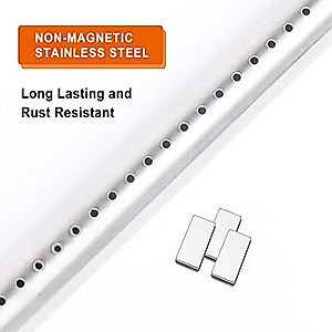 GRISUN Grill Replacement Parts for Oklahoma Joe Longhorn Combo Grills, Stainless Steel Grill Burner, Porcelain-Enameled Heat Plate with Adjustable Crossover Tubes