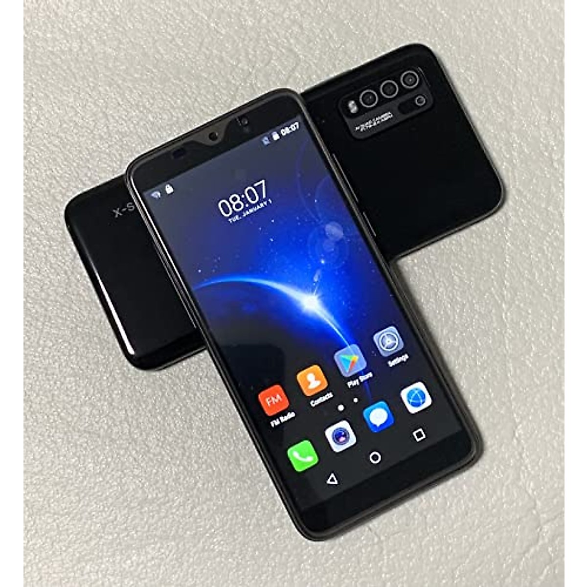 zsddzzy Smartphone，N25 Unlocked Cell Phone，Dual SIM Card，5.72-inch Screen，1GB RAM ，8GB ROM，Front and Rear Cameras，Supports The SIM Card 3GWCDMA：850/2100MHZ(Black