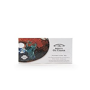 Winsor & Newton Artists' Oil Colour Paint Introductory Set, Ten 21ml Tubes, Crimson,Yellow,Green, 0.7 Fl Oz (Pack of 10)