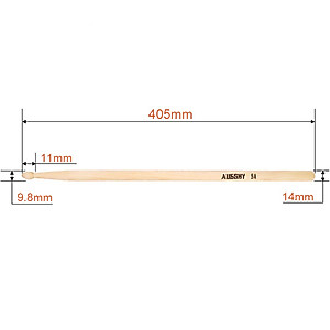14 Packs 7pairs 5A Natural Drum Sticks,Wood Tip Drumsticks with Waterproof Bag(Maple)