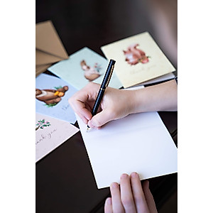 Sweetzer & Orange Woodland Animal Thank You Cards Bulk Box Set of 48 Blank Cards with Envelopes - Baby Shower Note Cards, Wedding Thank You Cards or Bridal Shower Thank you Card