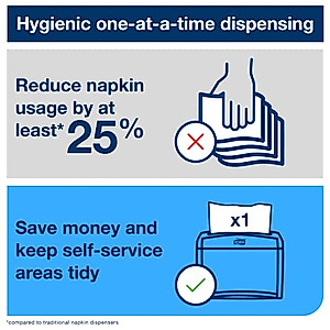 Tork Xpressnap Natural Dispenser Napkin N4, Universal, Interfold 1-ply, 13" x 8.5", 12 x 500 napkins, DX906E