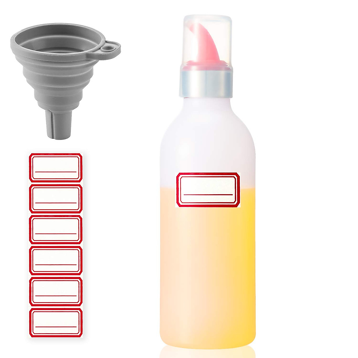 Condiment Squeeze Bottle Sauce Squeeze Squirt Bottle for Kitchen Plastic Syrup Container Food Dispenser for Oil Ketchup Griddle Hot Sauce