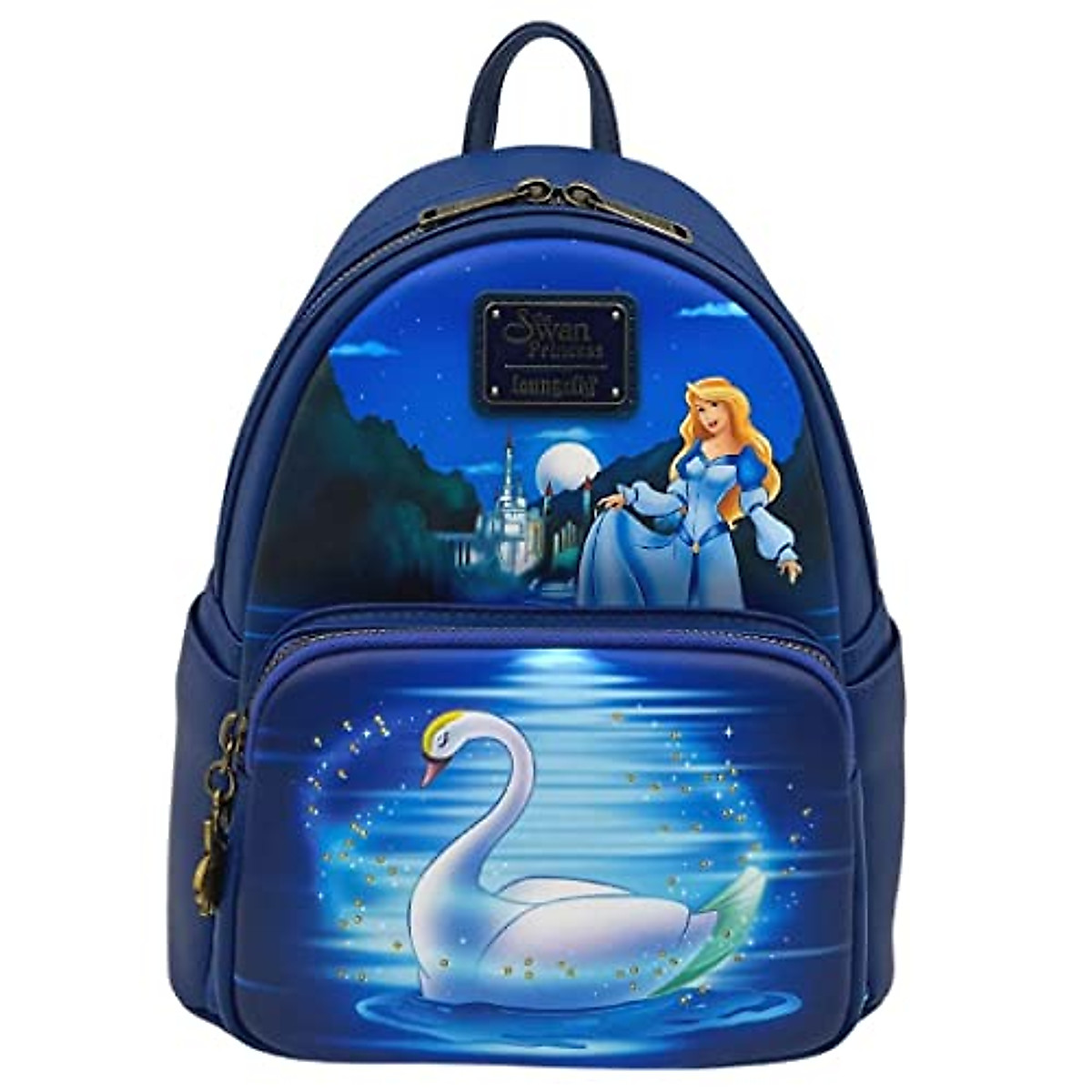 Loungefly Swan Princess Castle Scene Double Strap Shoulder Bag