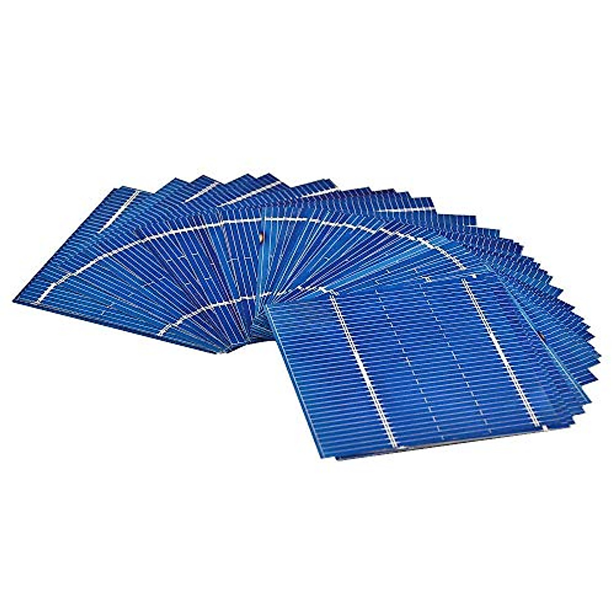 SUNYIMA 100pcs Mini Solar Cells 0.5V 0.4W Micro Thin Polycrystalline Silicon Solar Panels DIY 52 x 52mm/2x2inch
