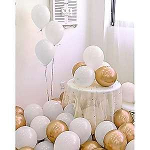 White Balloons 100 pack, 12 Inches Latex White Balloon garland Arch kit, Party Balloons for Wedding Birthday Anniversary Baby Shower Party Supplies Decorations