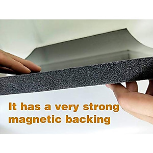 Goodhoily Air Conditioner Drip Cushion Black 24" x 19 5/10" x 4/5" & AC Rain Cover with Holds Strong Magnetic Backing for Window AC Units Stops Cushion Moving,Stops The Noise from Raining