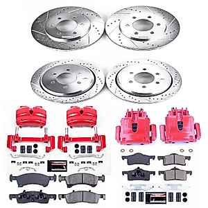 Power Stop KC1934 Z23 Evolution Front and Rear Brake Caliper Kit- Brake Rotors, Brake Pads, Brake Calipers
