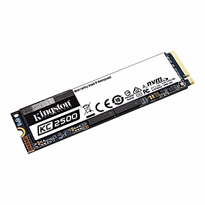 Kingston KC2500 500 GB Solid State Drive - M.2 2280 Internal - PCI Express NVMe (PCI Express NVMe 3.0 x4)
