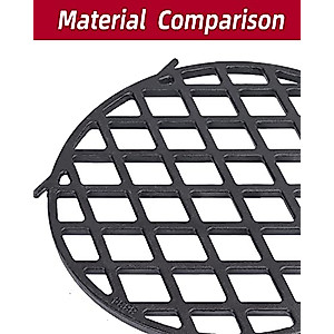 X Home 8834 Sear Grate Replacement for Weber 22.5 Inch Gourmet BBQ System, for Charcoal Grills, Diameter 11.9 Inch, Heavy Duty Cast-Iron