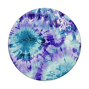 Tie Dye in Blue Cyan Purple Green AEHP564 PopSockets PopGrip: Swappable Grip for Phones & Tablets