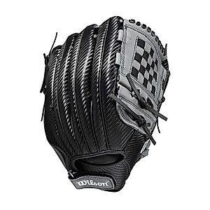 Wilson 2021 A360 12" Outfield Baseball Glove - Black/Grey, Left Hand Throw